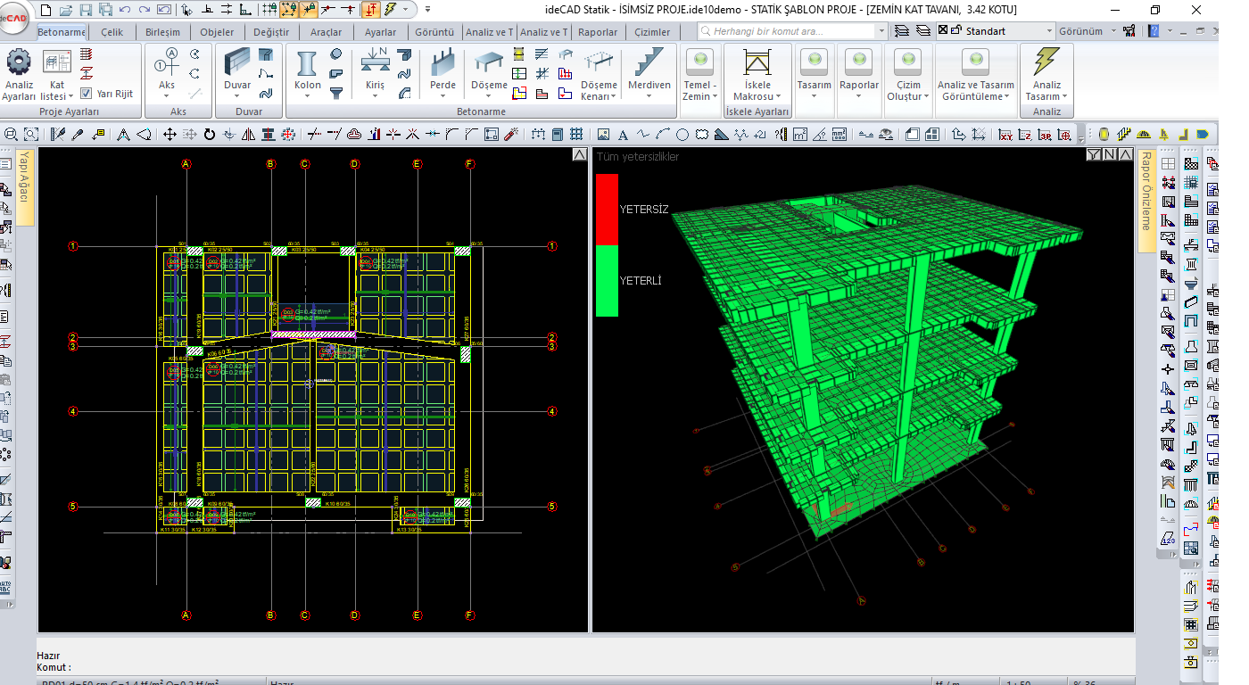 ideCAD (2018 TBDY Uyumlu) | Sanal Öğretim