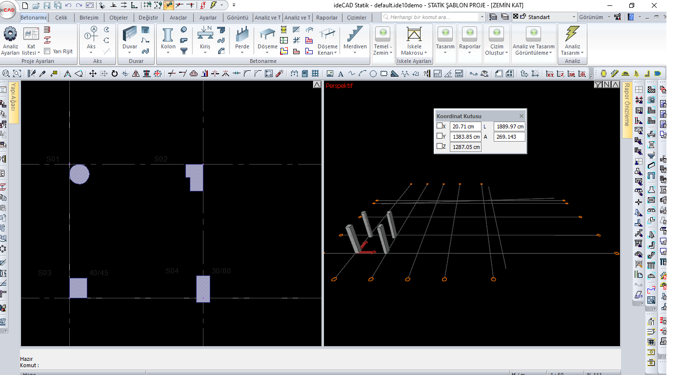 ideCAD (2018 TBDY Uyumlu) | Sanal Öğretim