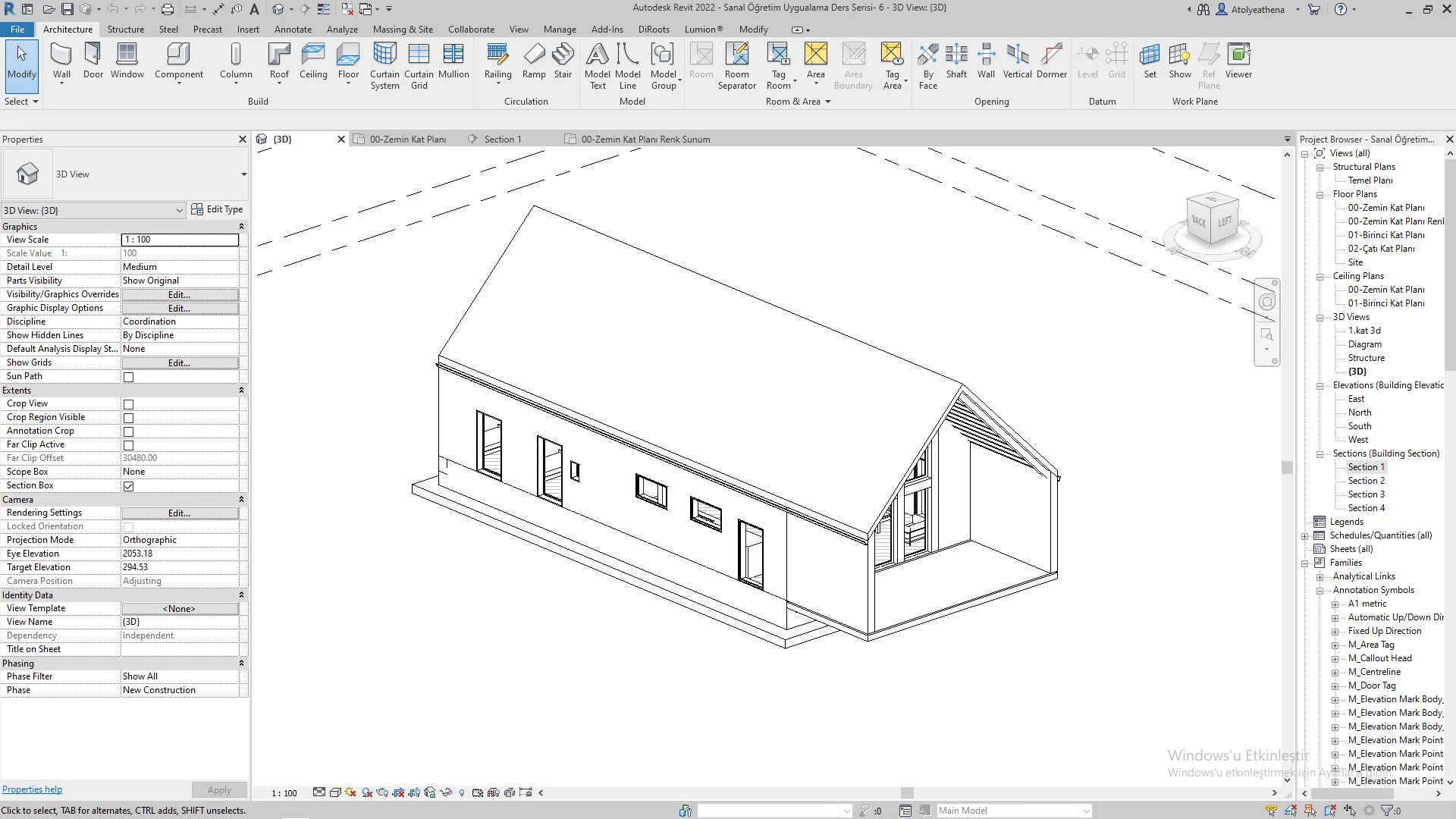 Revit 2022 Eğitim Seti | Sanal Öğretim