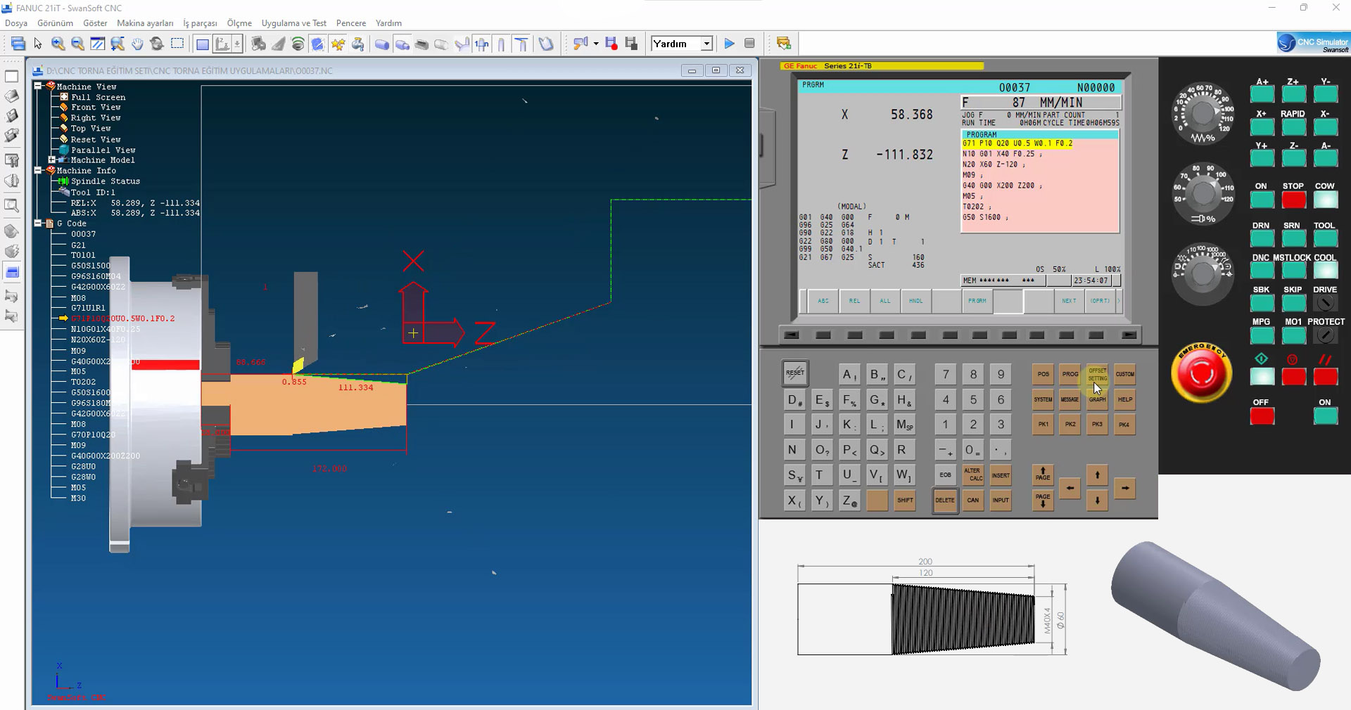 Cnc Fanuc Kontrol Ünitesi Kullanımı | Sanal Öğretim