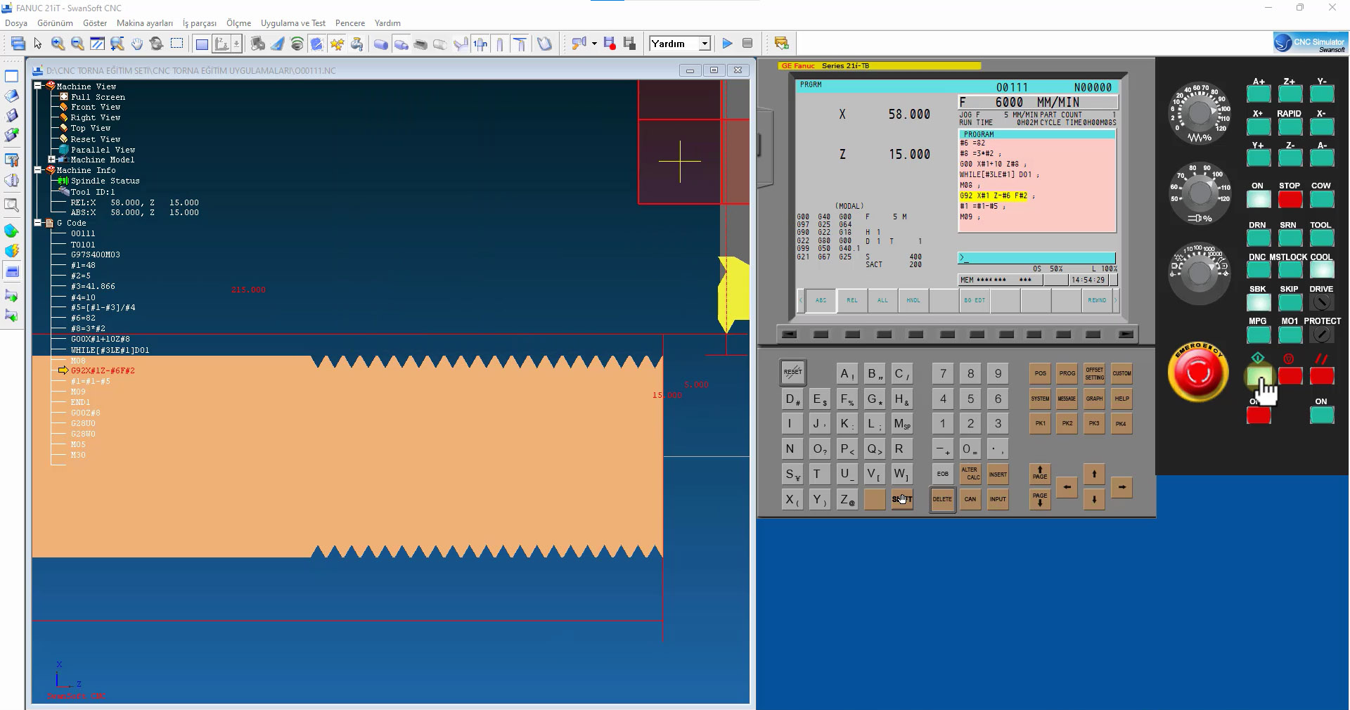 Cnc Fanuc Kontrol Ünitesi Kullanımı | Sanal Öğretim