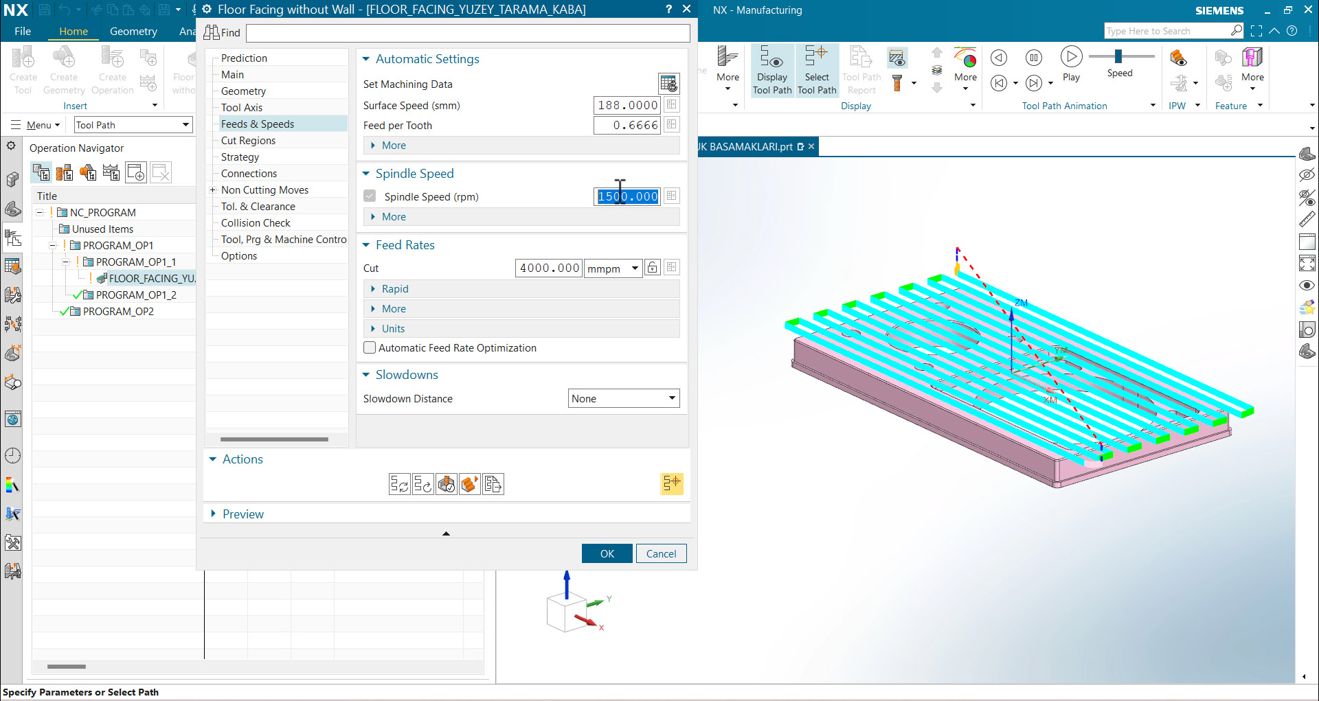 Siemens NX 2212 CAM | Sanal Öğretim