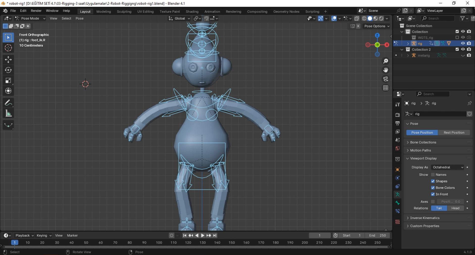 Blender 4.1 Modelleme, Renklendirme, İskeletlendirme | Sanal Öğretim